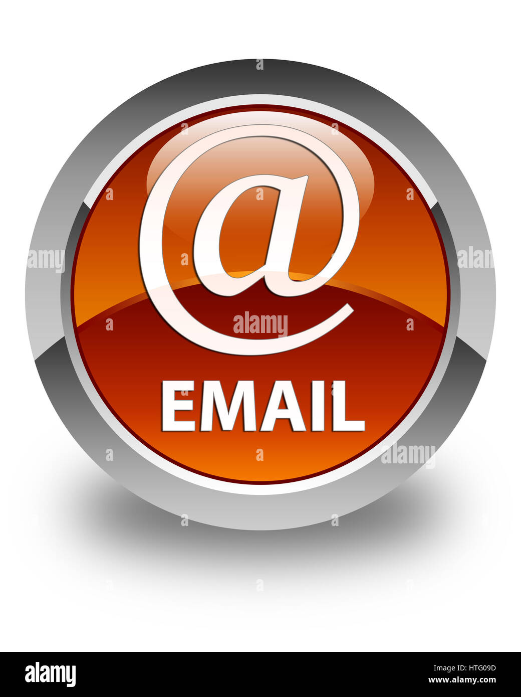 Email address icon brown glossy hi-res stock photography and images - Alamy