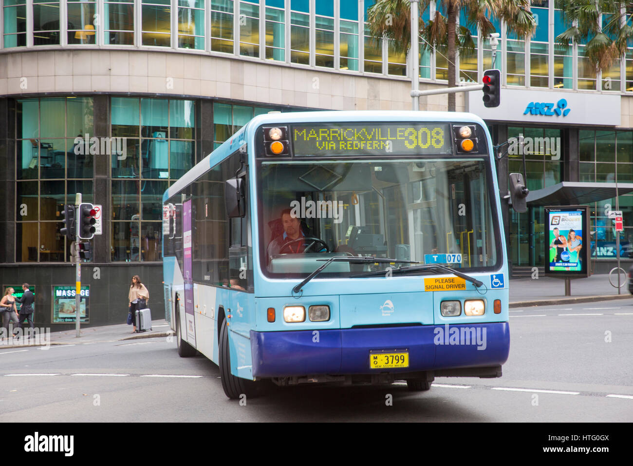 Sydney bus in the city centre,Australia Stock Photo - Alamy