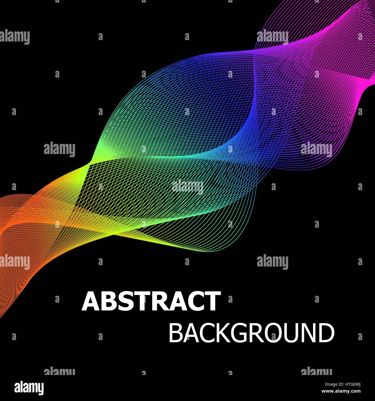 Colourful abstract lines wave background, stock vector Stock Vector ...