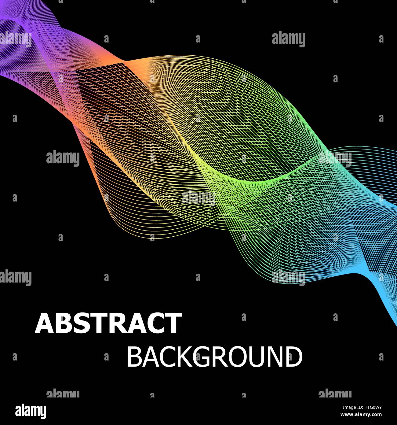 Colourful abstract line wave background, stock vector Stock Vector ...