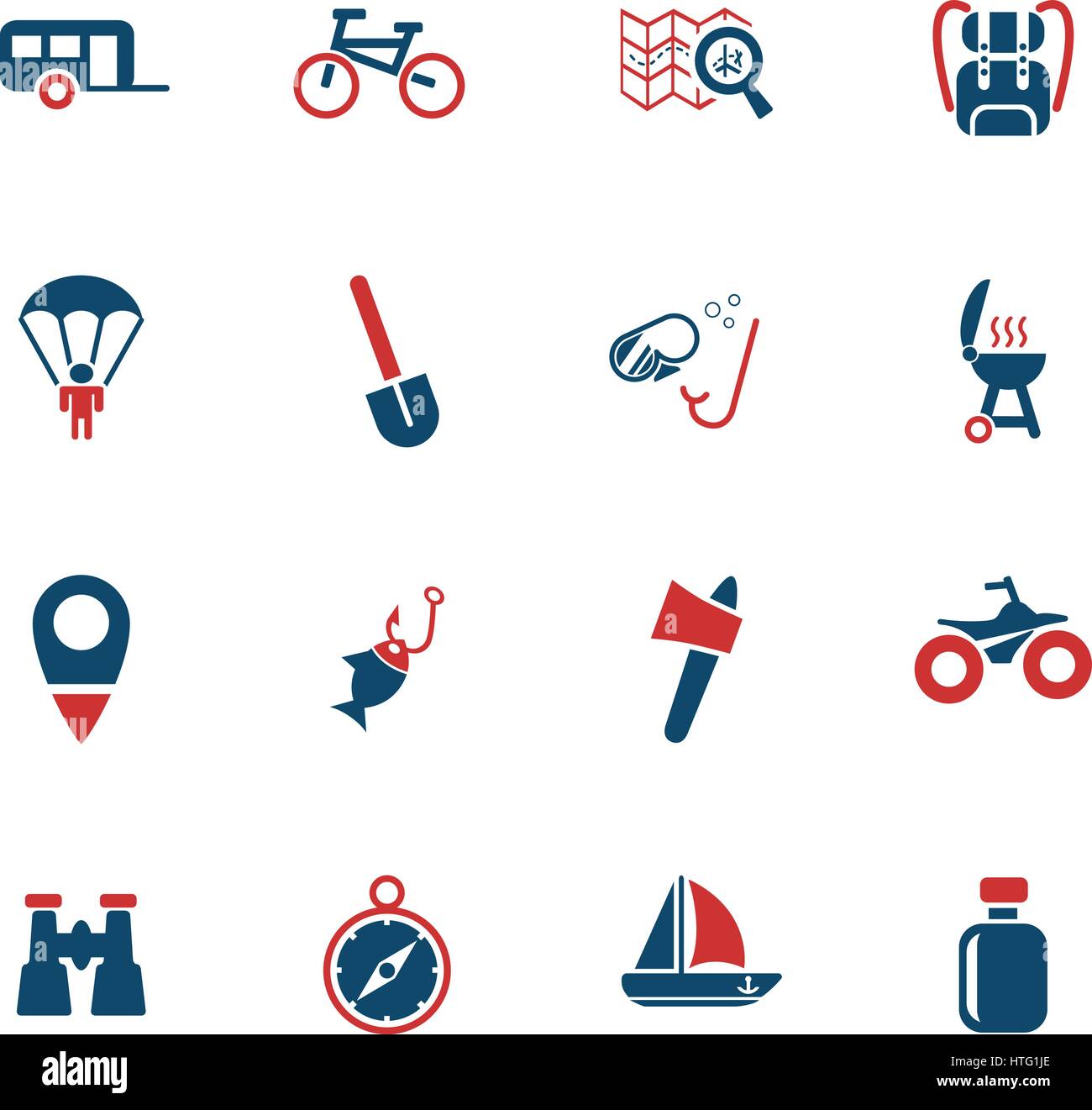 active recreation web icons for user interface design Stock Vector ...