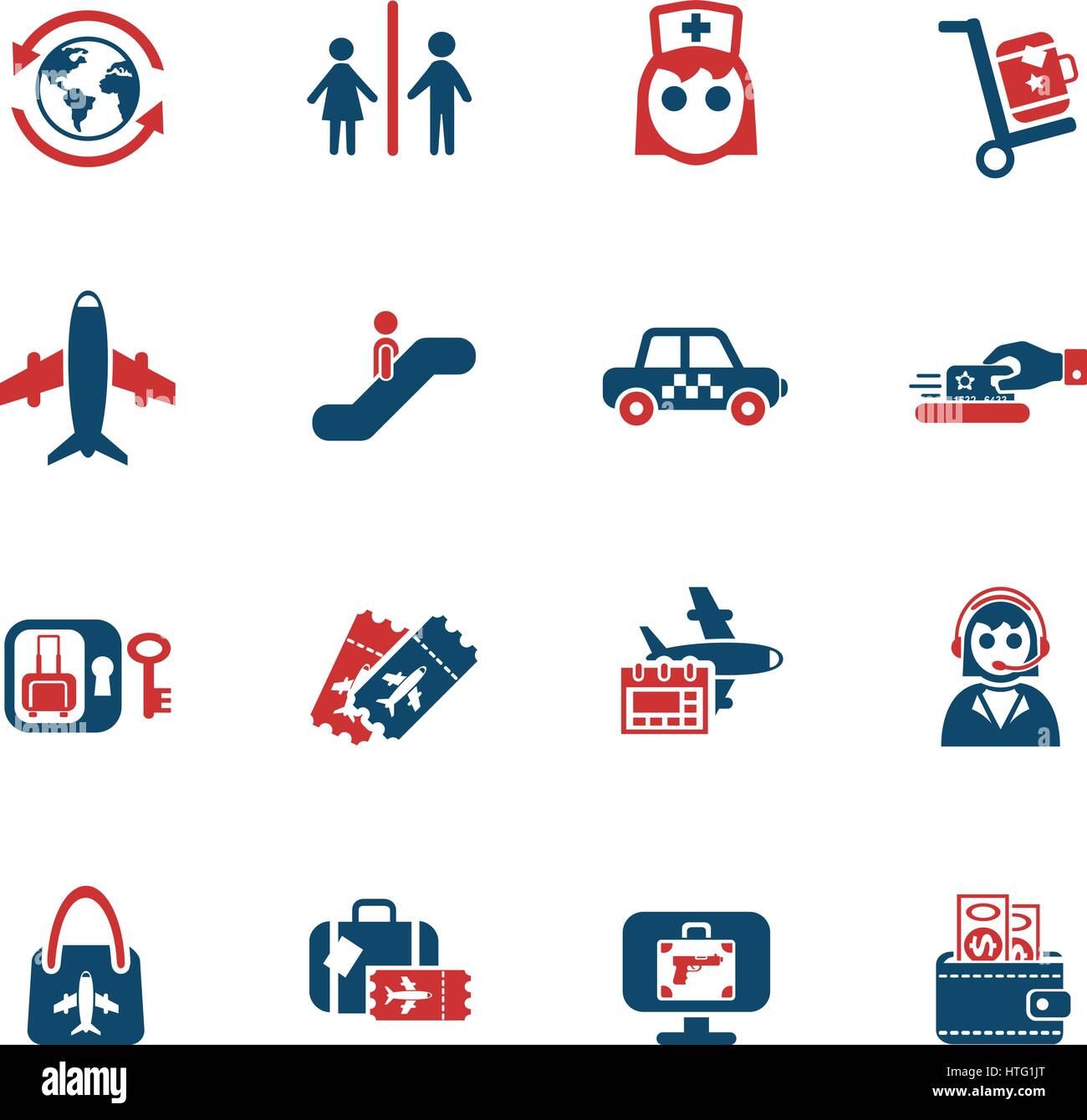 airport web icons for user interface design Stock Vector Image & Art ...
