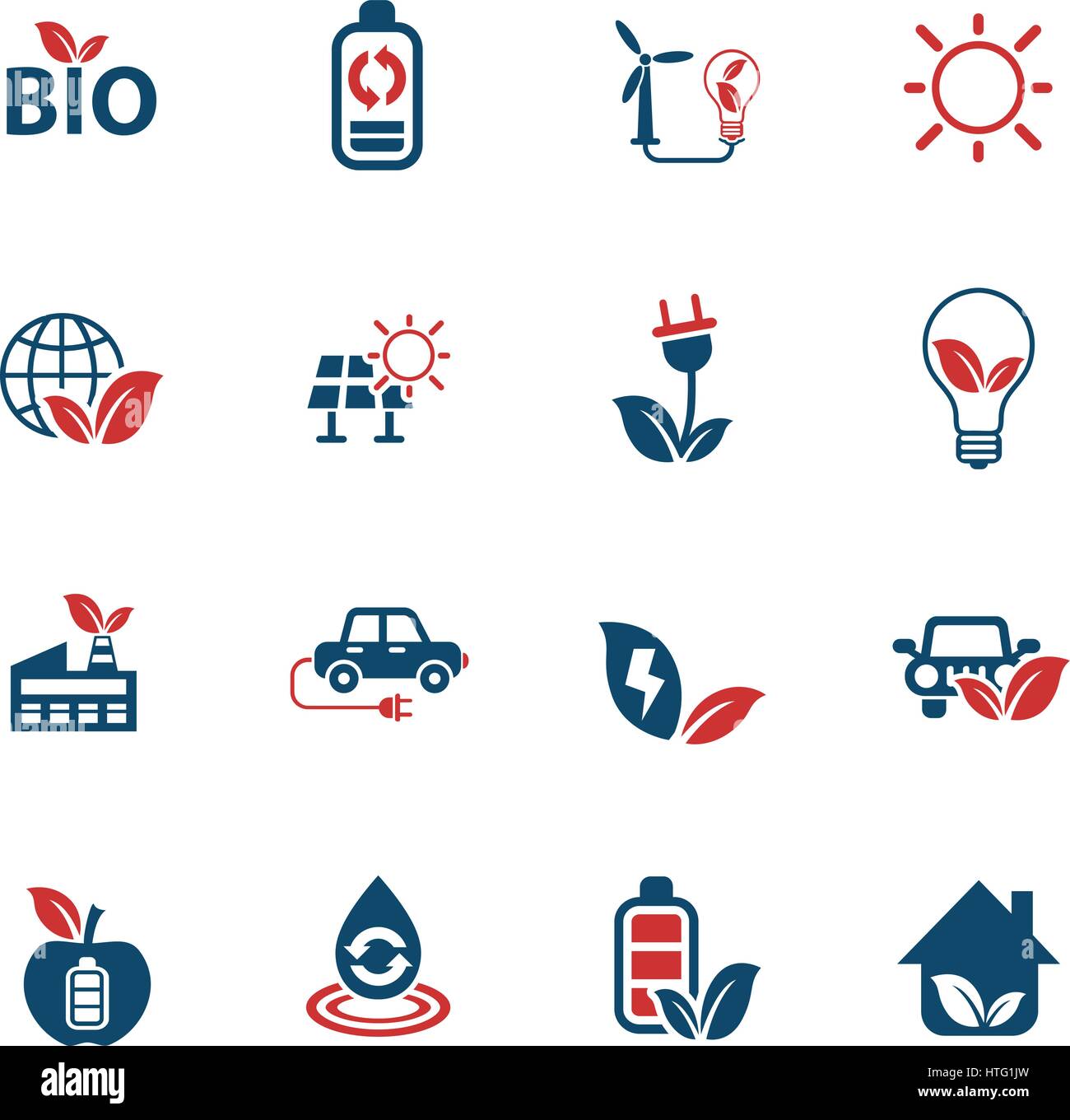 alternative energy web icons for user interface design Stock Vector ...