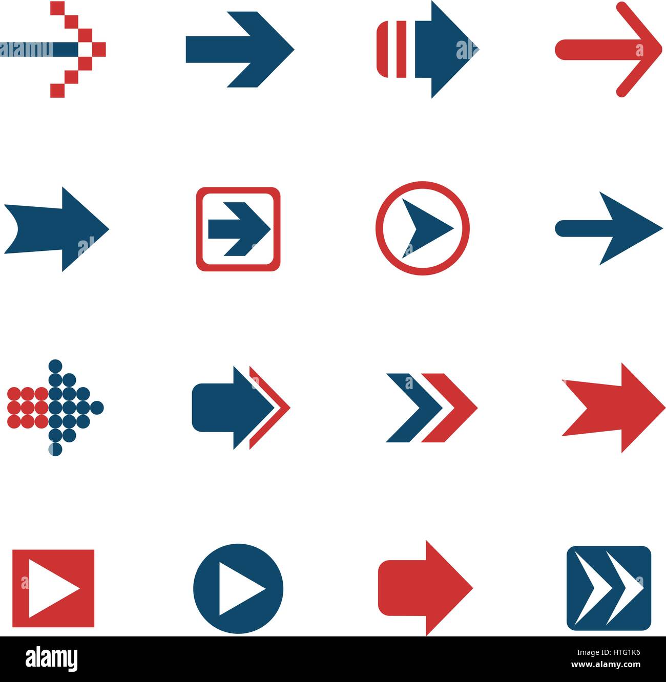 arrow web icons for user interface design Stock Vector Image & Art - Alamy