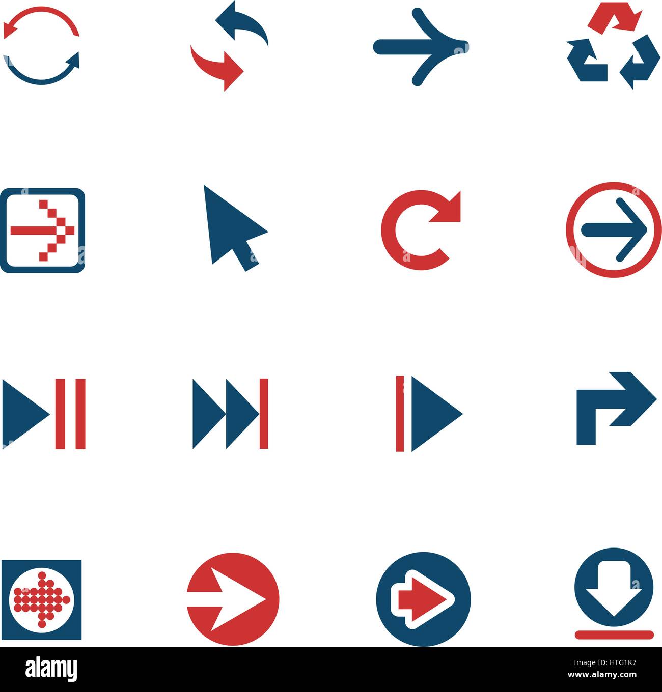 arrow web icons for user interface design Stock Vector Image & Art - Alamy