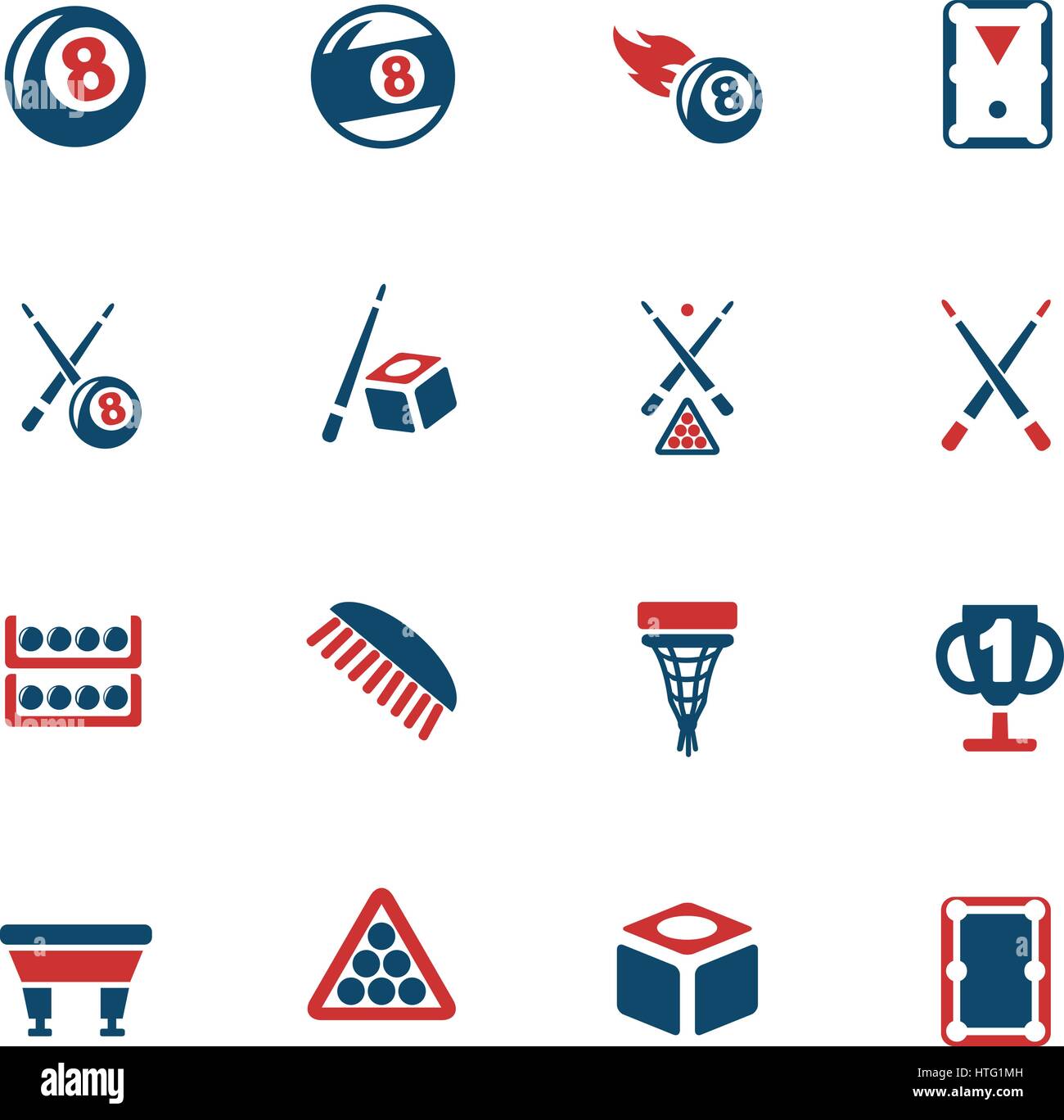 billiards web icons for user interface design Stock Vector Image & Art ...