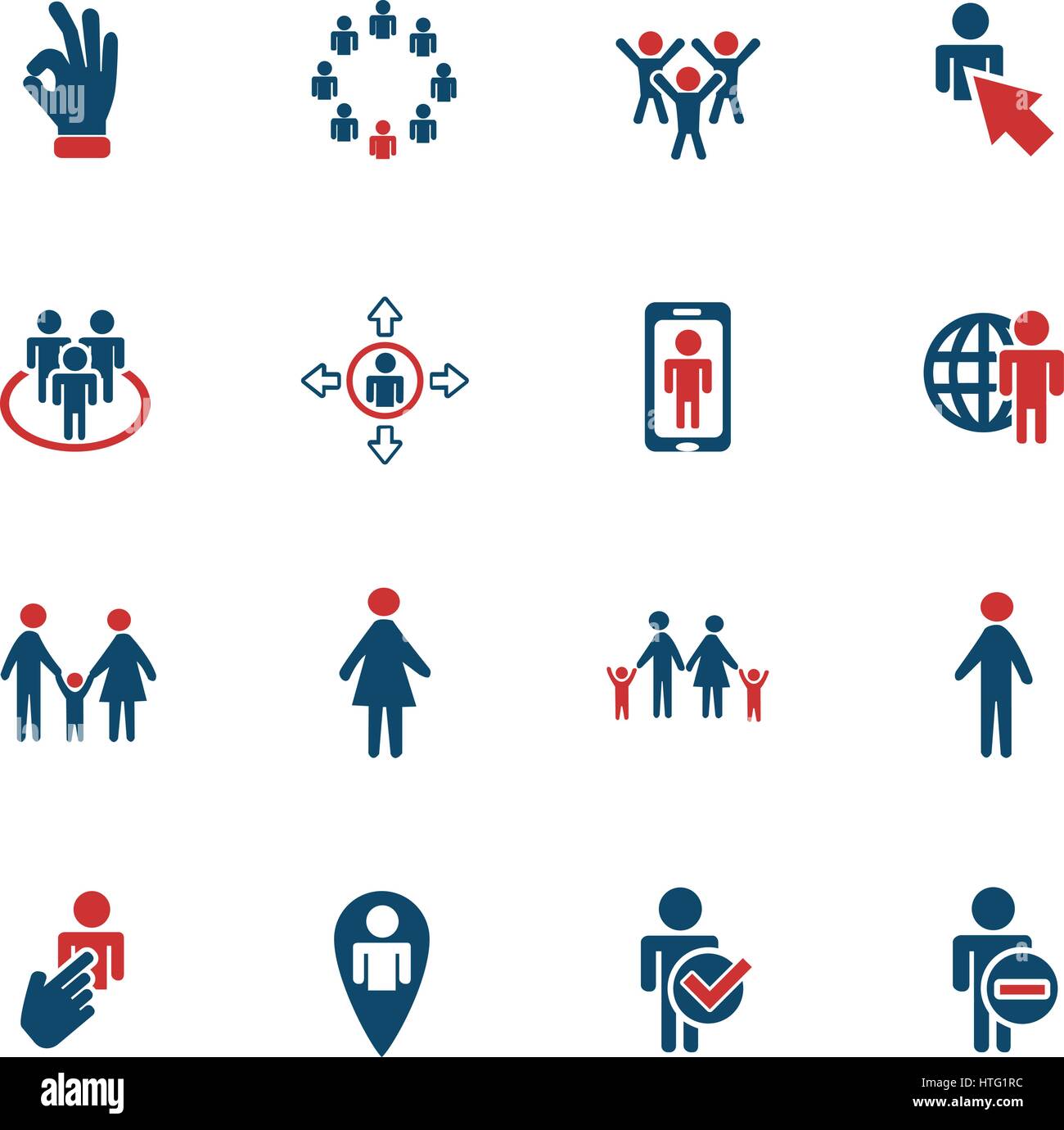 community web icons for user interface design Stock Vector Image & Art ...