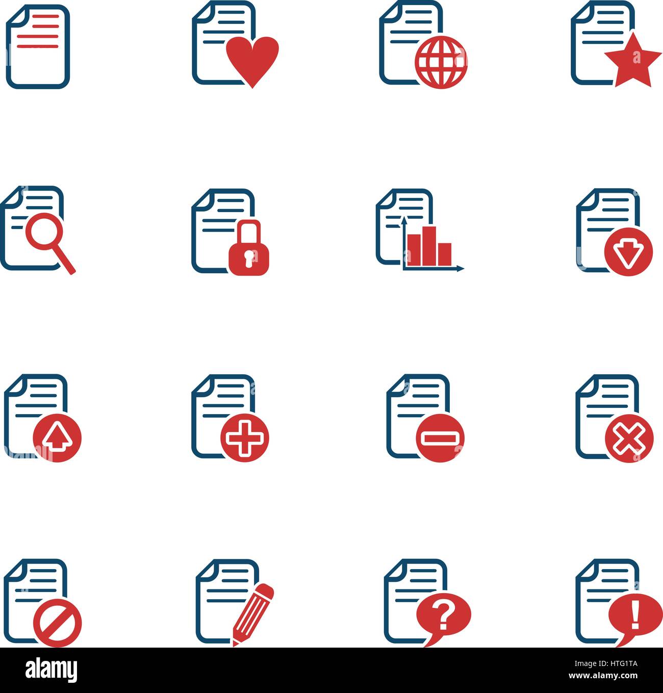 Document Web Icons For User Interface Design Stock Vector Image And Art