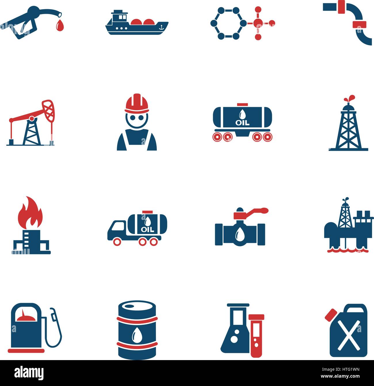 extraction of oil icon set web icons for user interface design Stock ...