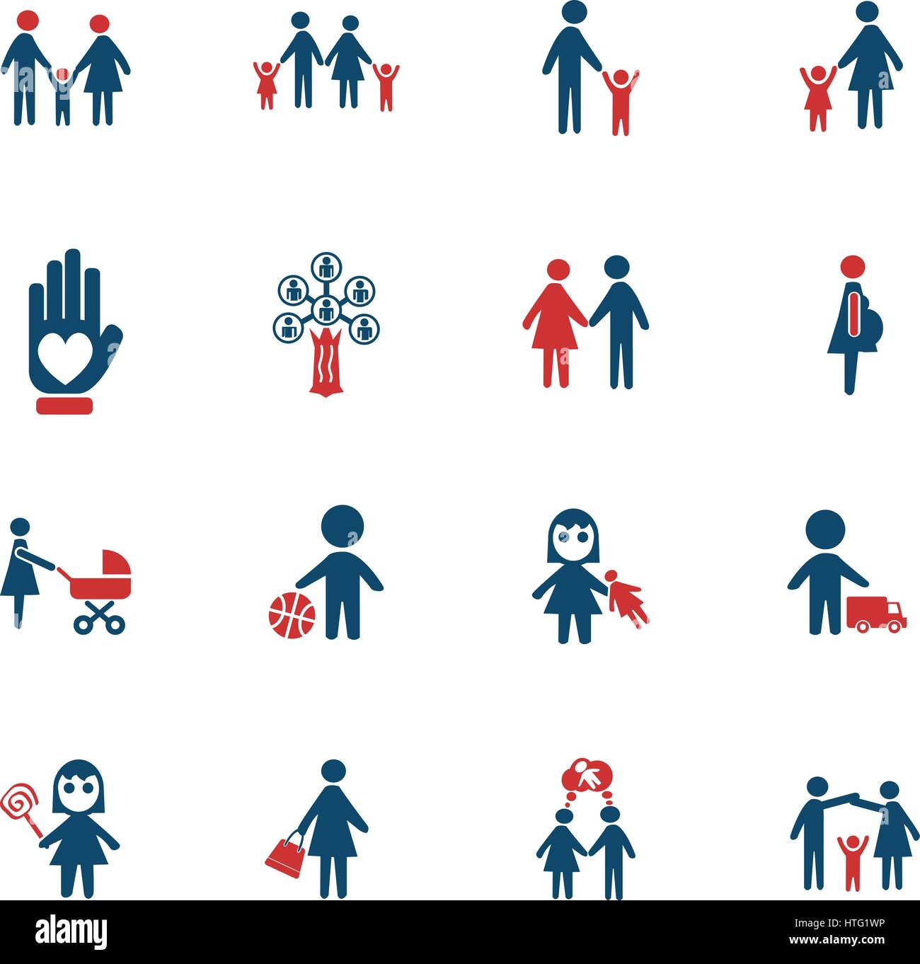 family web icons for user interface design Stock Vector Image & Art - Alamy