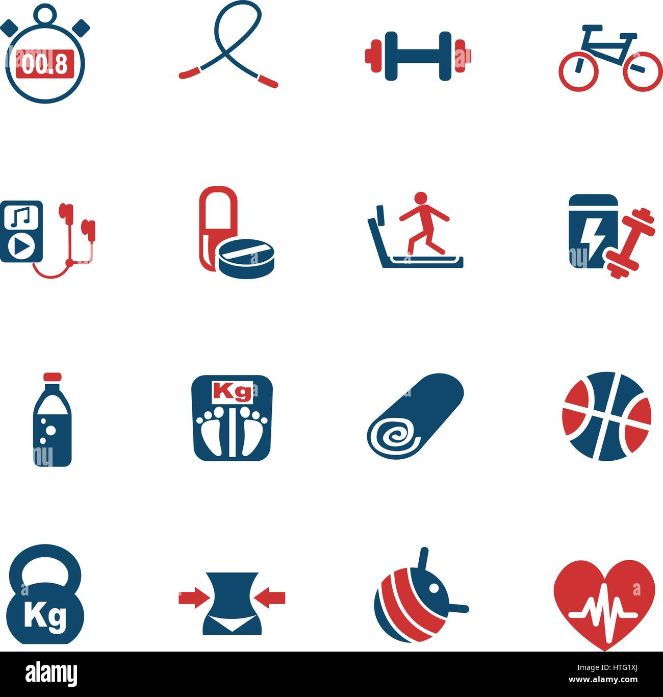 fitness web icons for user interface design Stock Vector Image & Art ...