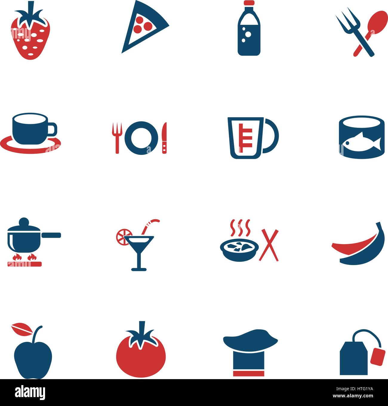food and kitchen web icons for user interface design Stock Vector Image ...