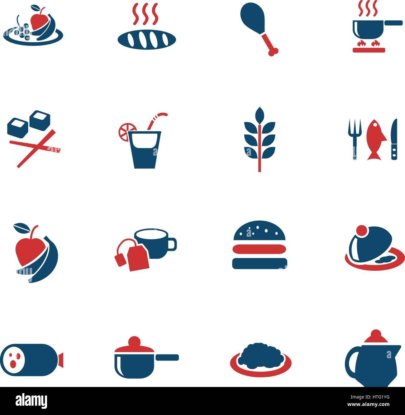 food and kitchen web icons for user interface design Stock Vector Image ...