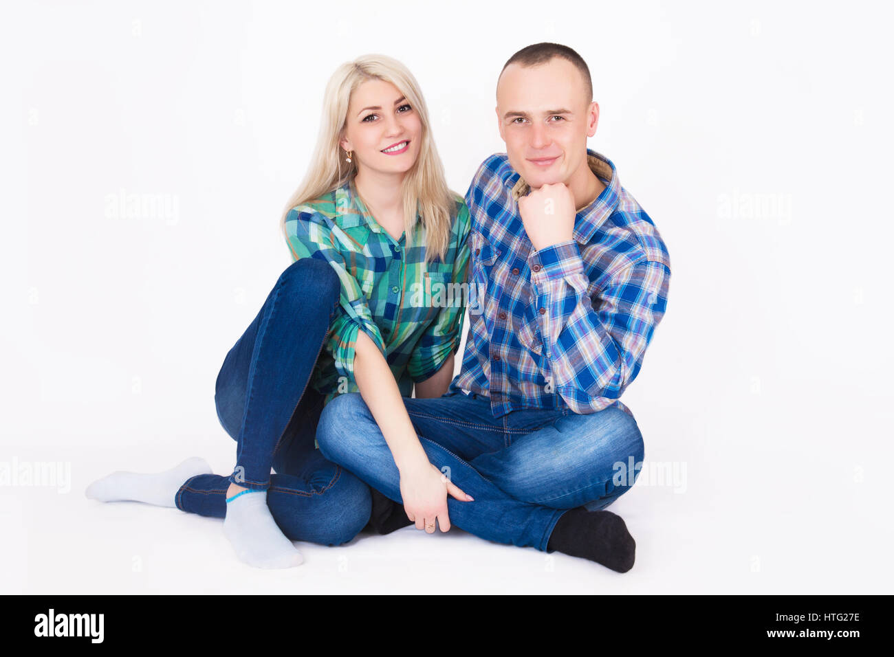 Couple romance caucasian studio hi-res stock photography and images - Alamy