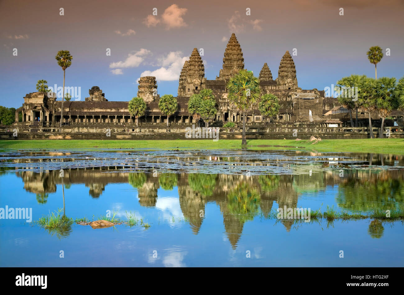 front view of Angkor Wat. Angkor temples. Cambodia, Asia Stock Photo ...