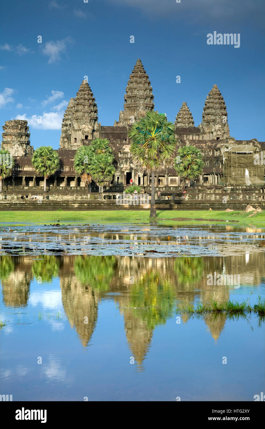front view of Angkor Wat. Angkor temples. Cambodia, Asia Stock Photo ...