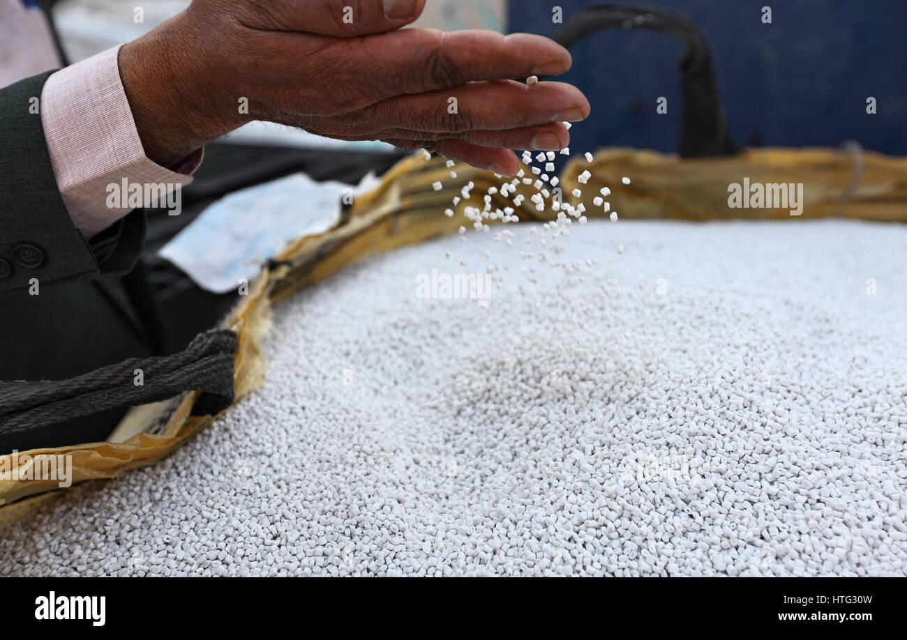 Recycling Pellets ready for manufacturing new product Stock Photo - Alamy
