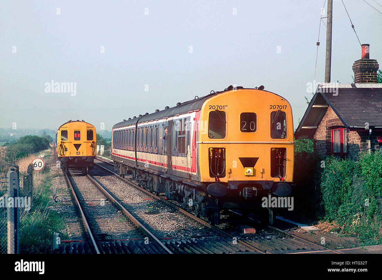 A pair of "Thumper" diesel-electric multiple units numbers 207017 (3D ...