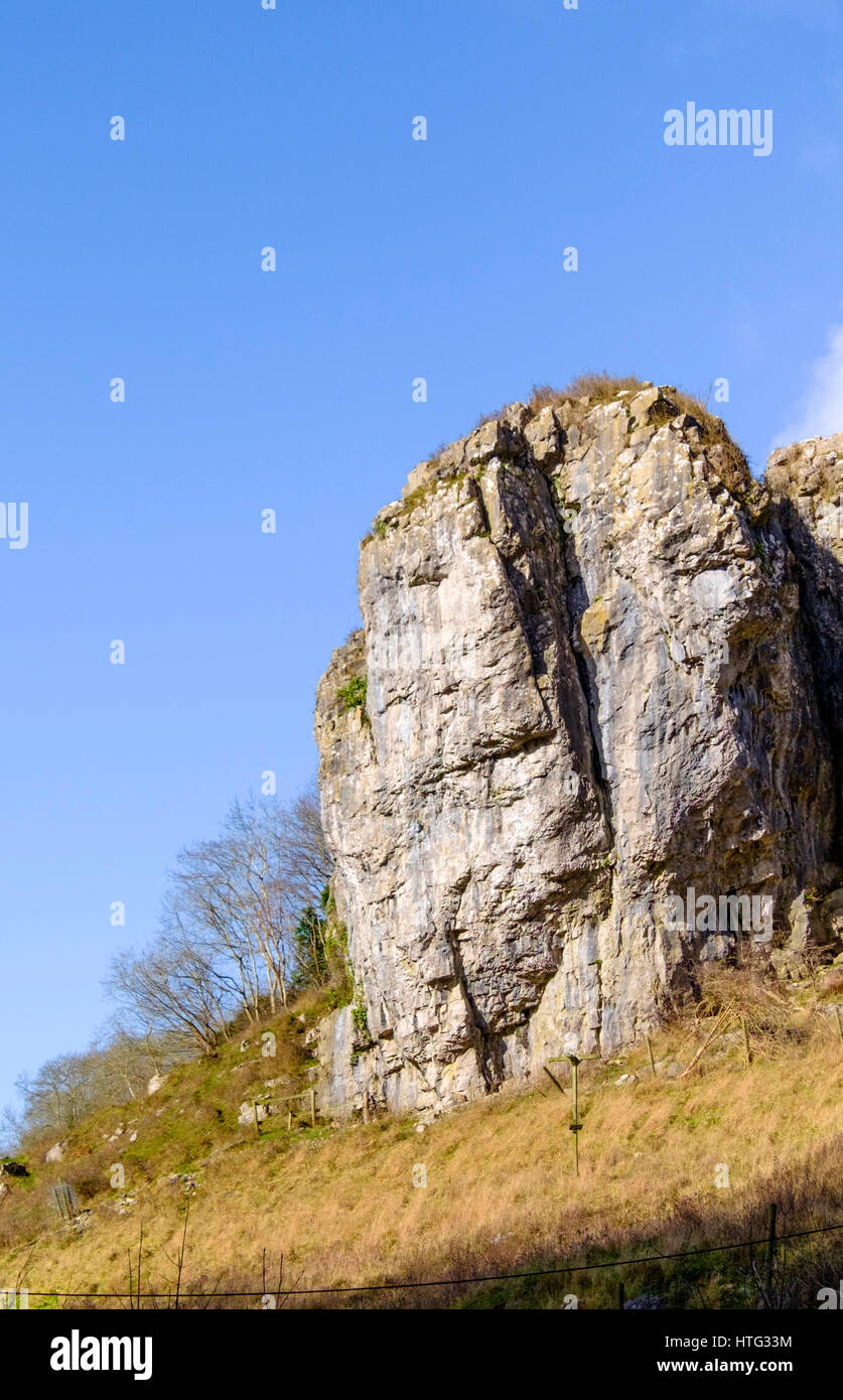 the cliffs of Cheddar Gorge Somerset England UK Stock Photo - Alamy