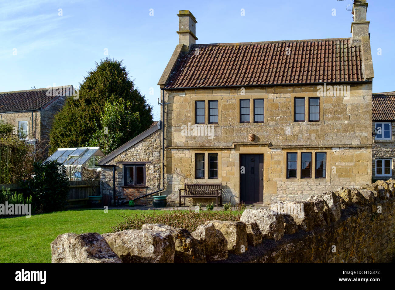 Wellow a somerset village Near Bath England UK Stock Photo - Alamy