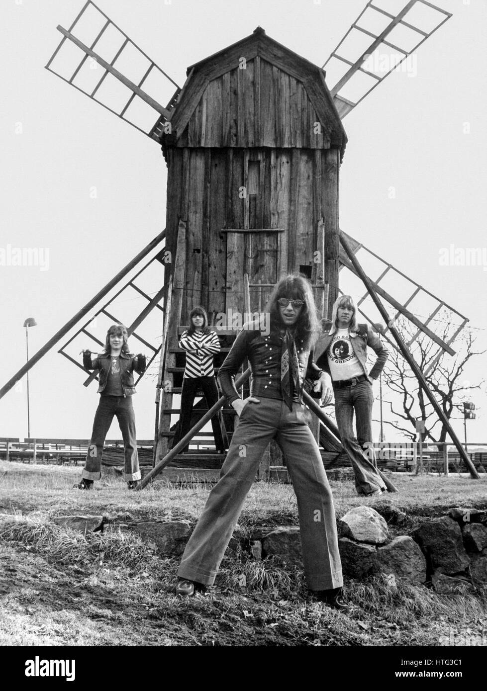 The Sweet British pop group 1975 member of the group Brian Conolly-Andy ...