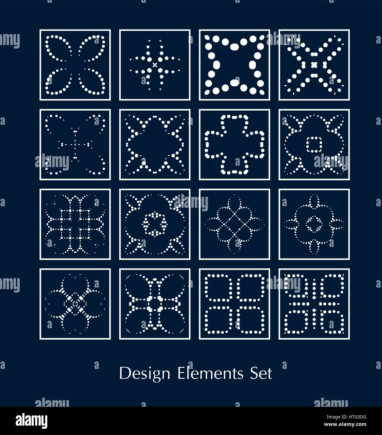 Logo elements set. Vector illustration. Design sign template collection ...
