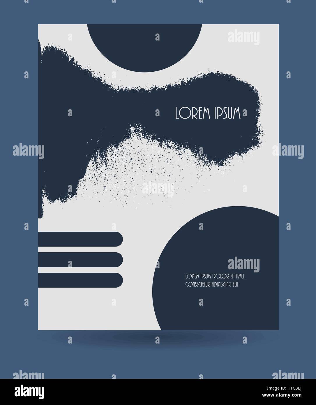 Creative grunge texture booklet. Vector illustration. Abstract grungy ...