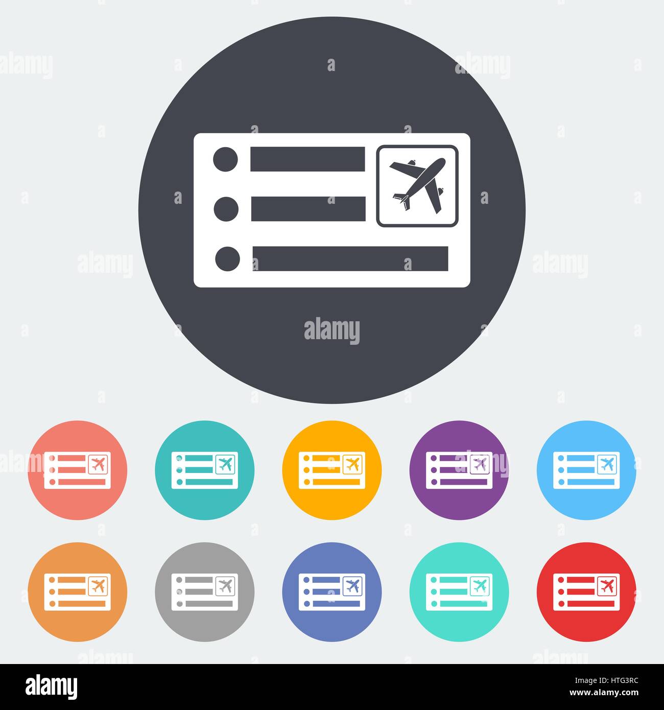 Airline ticket computer Stock Vector Images - Alamy