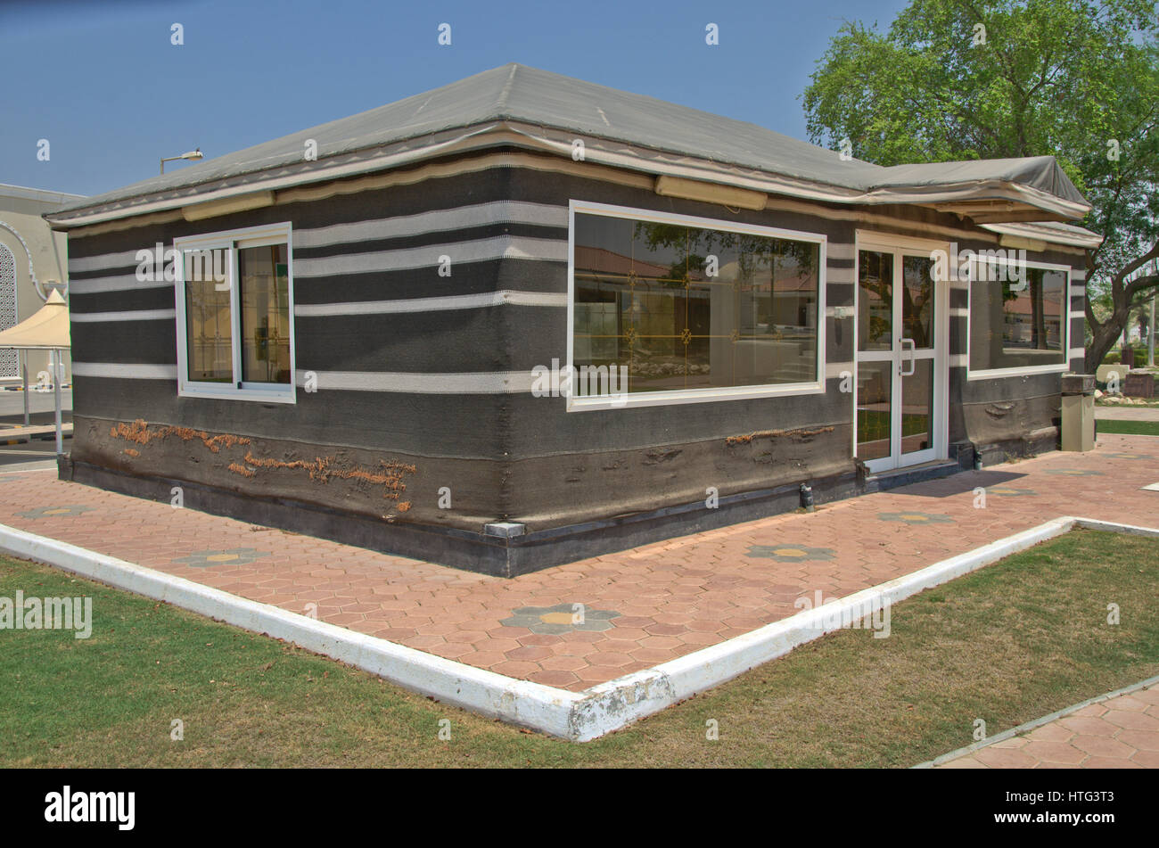 Typical Majlis (Tent) used in desert regions of Middle East Stock Photo ...