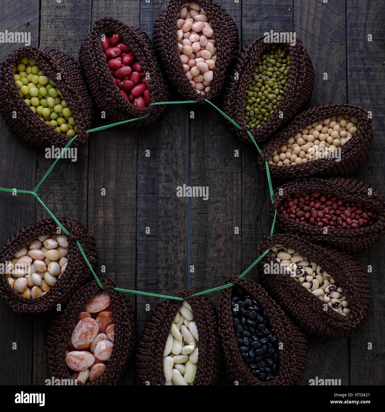 Collection of whole bean,fiber food background, cereal reduce ...