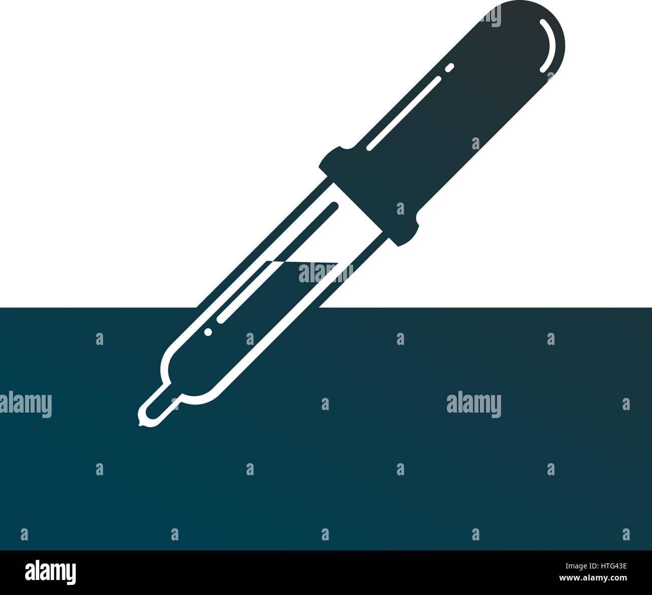 Take the sample by pipette. Vector icon Stock Vector Image & Art - Alamy