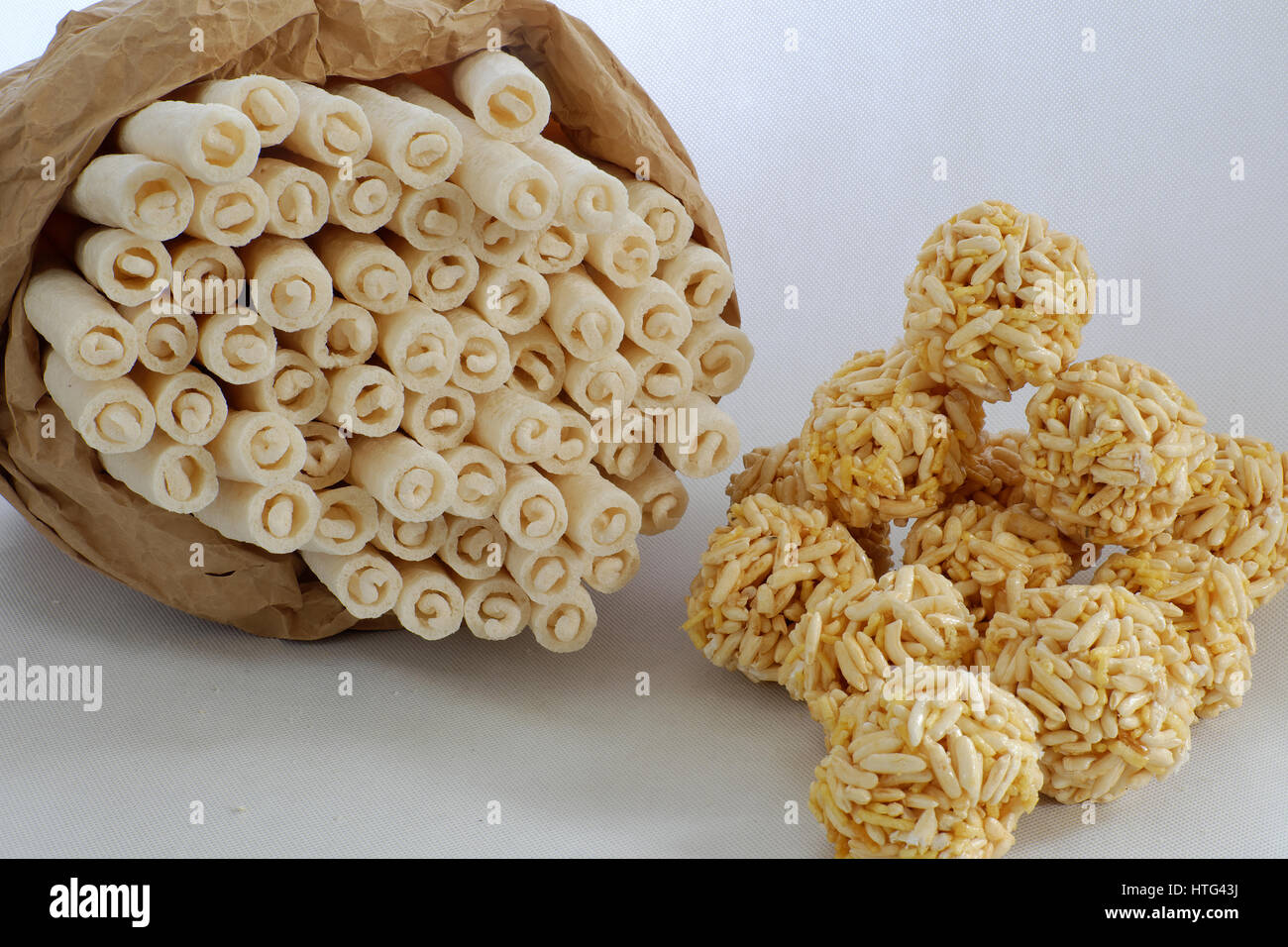 Vietnamese street food, rice cake with many shape, this snack food from ...