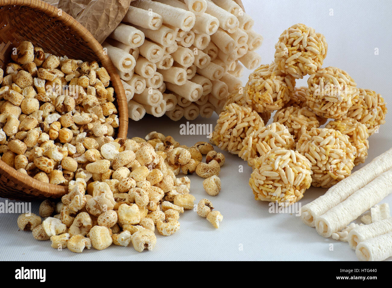 Vietnamese street food, rice cake with many shape, this snack food from ...