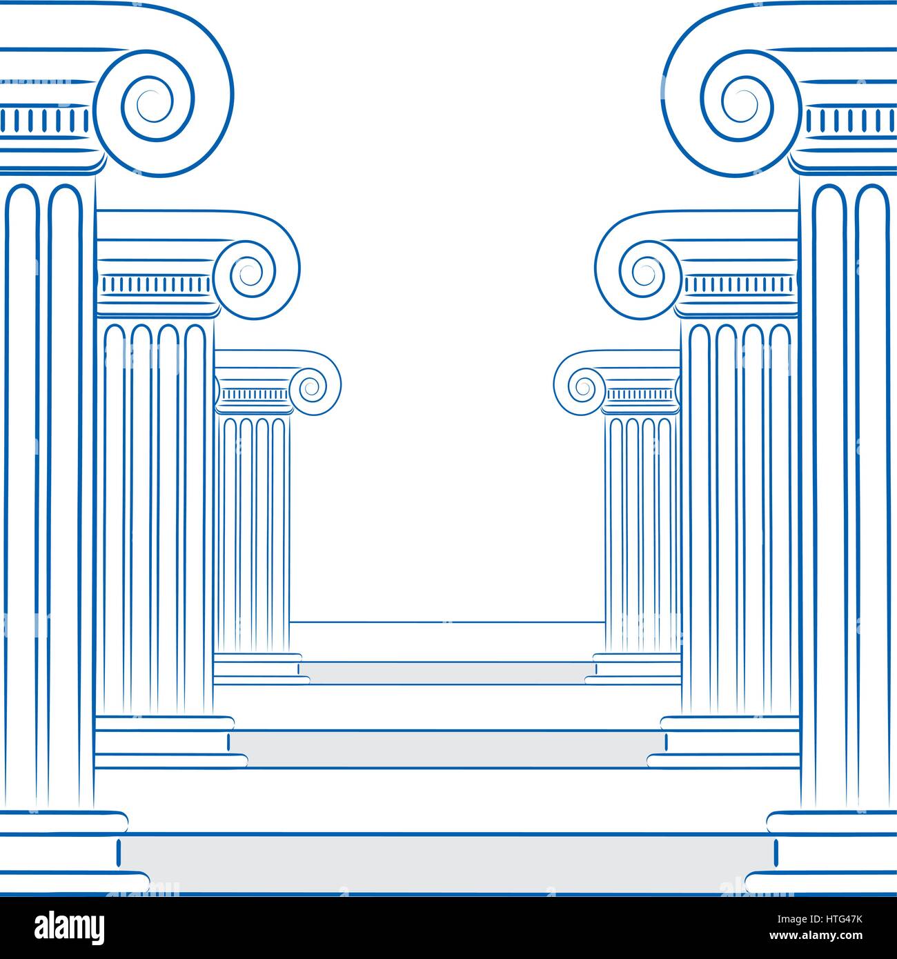 Greek Pillar Drawing