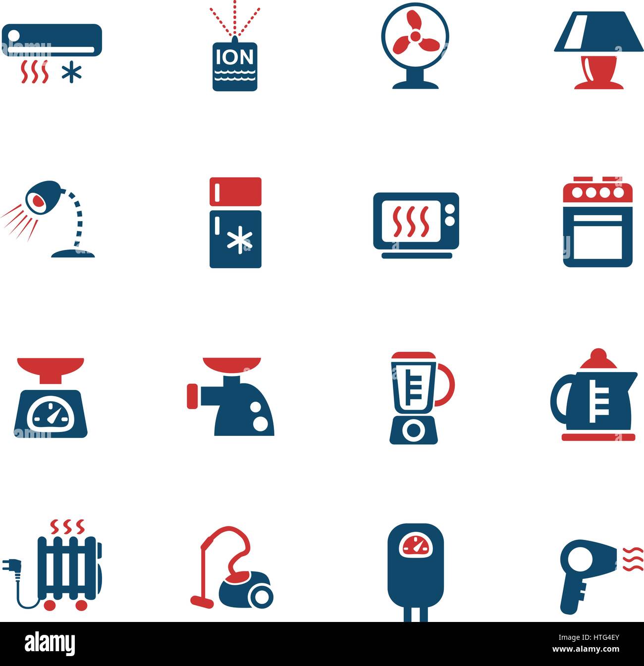 Home Appliances Web Icons For User Interface Design Stock Vector Image