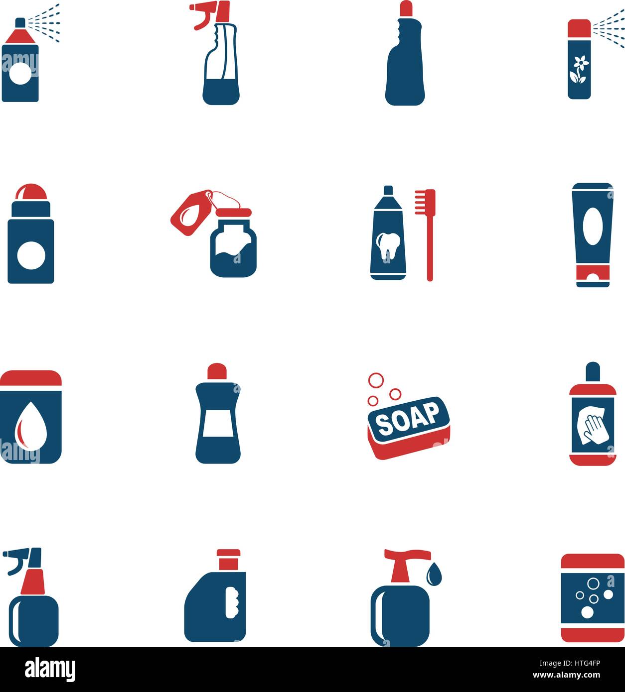 household chemicals web icons for user interface design Stock Vector ...