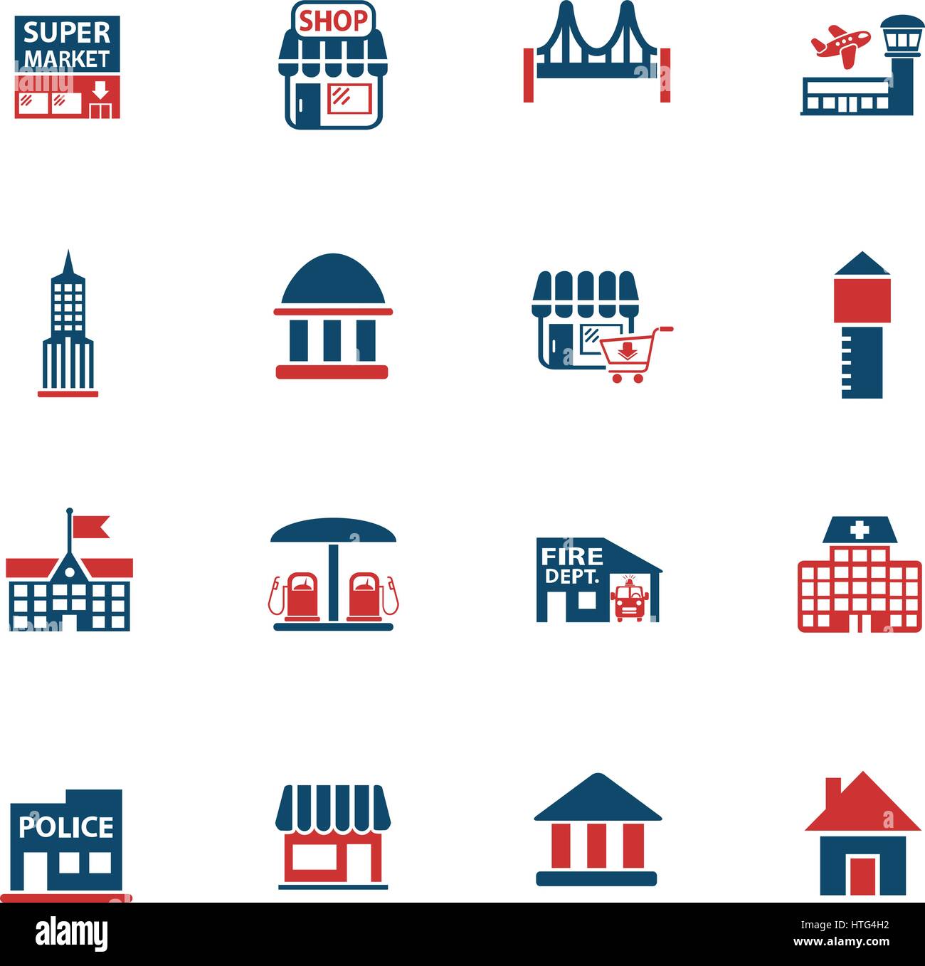 infrastructure web icons for user interface design Stock Vector Image ...