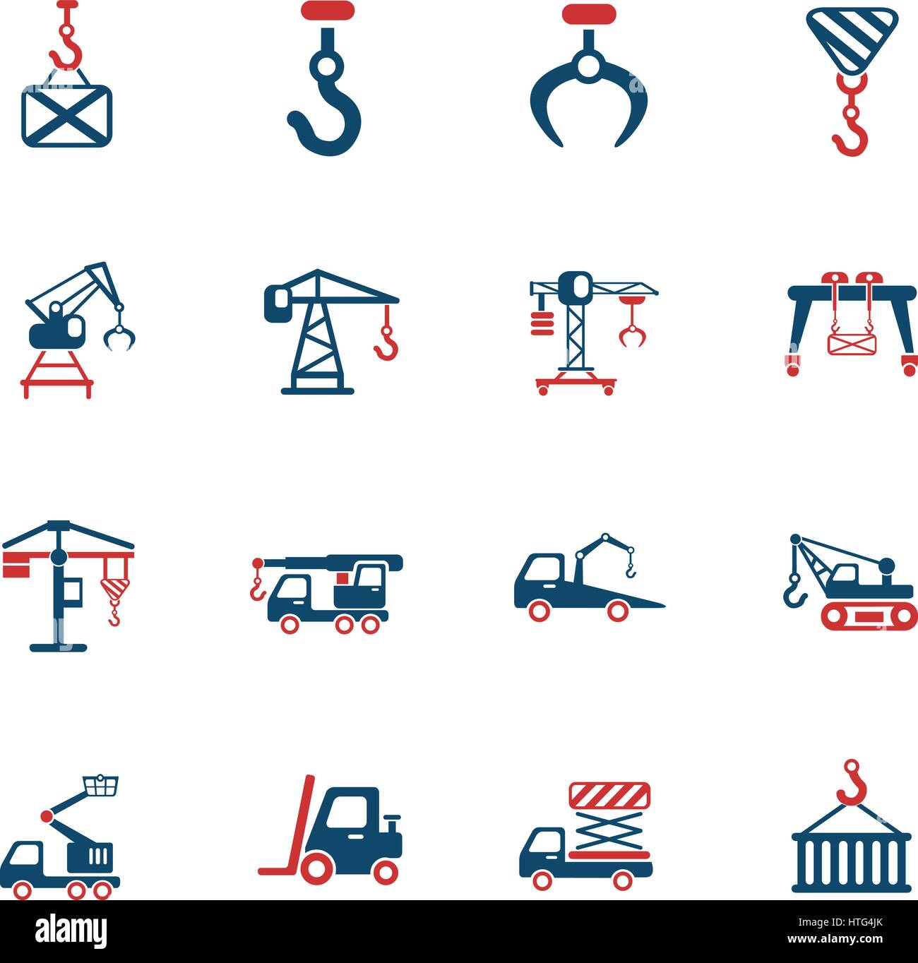 lifting machines web icons for user interface design Stock Vector Image ...