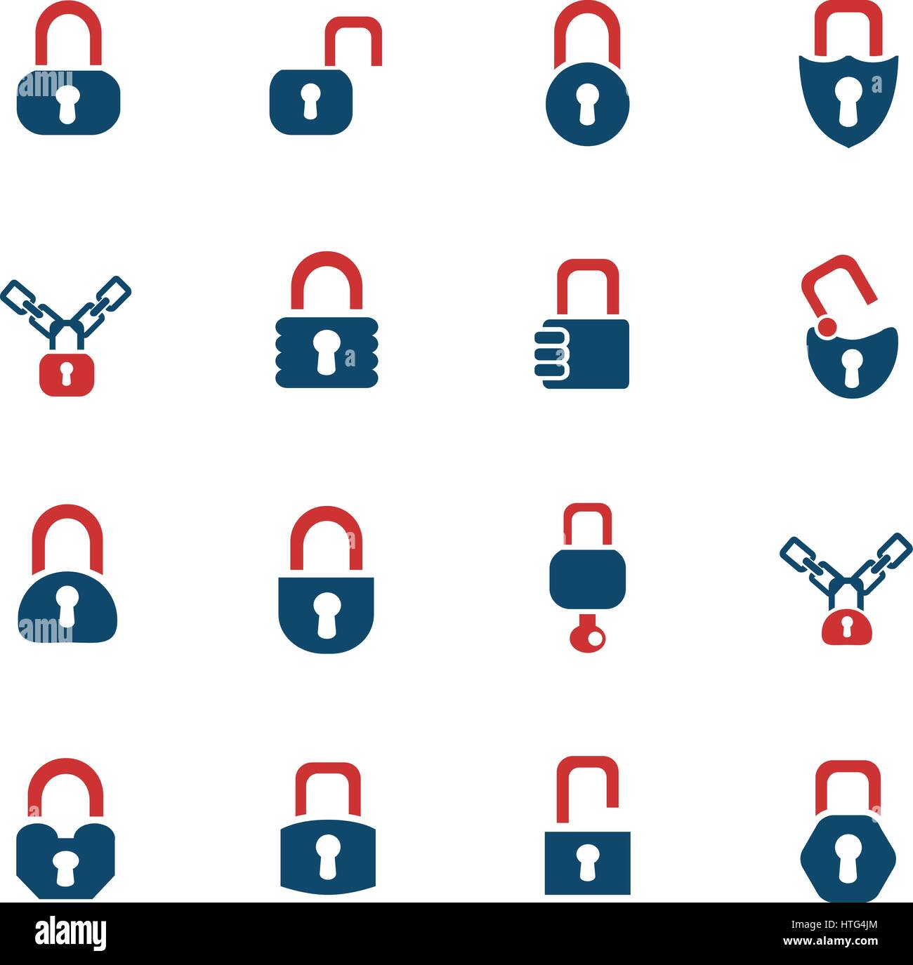 lock web icons for user interface design Stock Vector Image & Art - Alamy