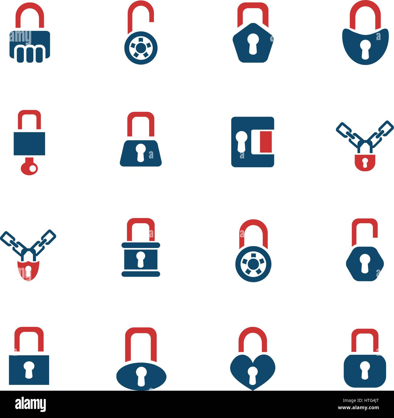 lock web icons for user interface design Stock Vector Image & Art - Alamy