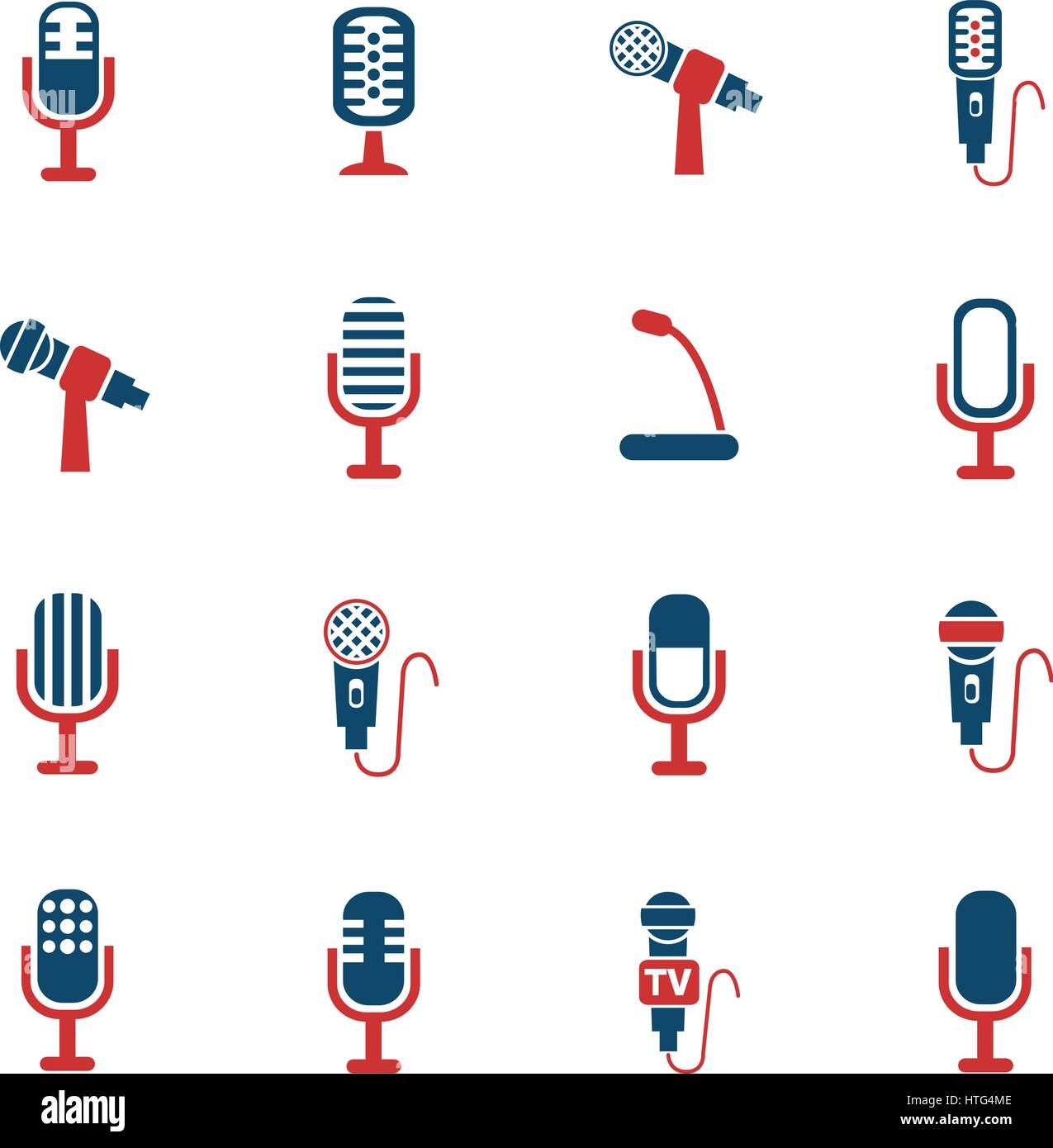 microphone web icons for user interface design Stock Vector Image & Art ...