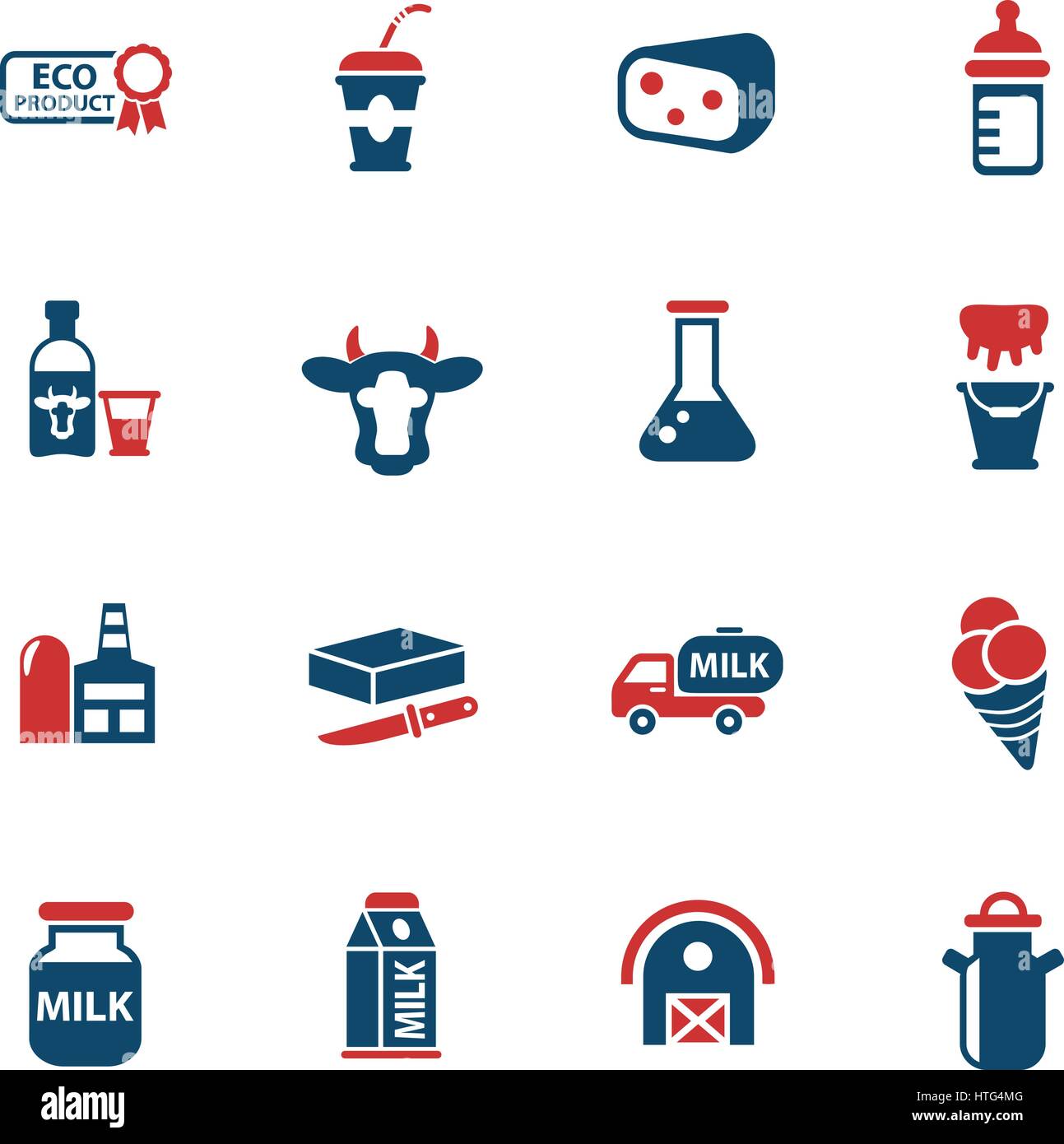 milk web icons for user interface design Stock Vector Image & Art - Alamy
