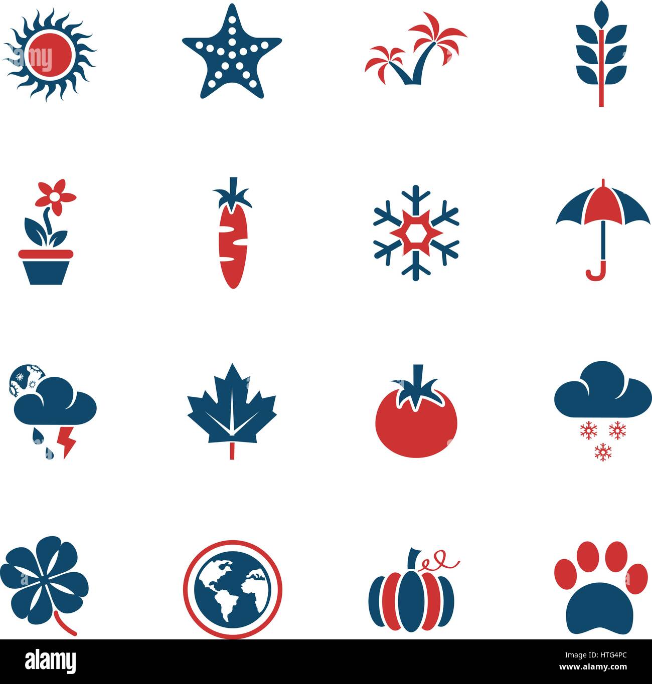 nature web icons for user interface design Stock Vector Image & Art - Alamy