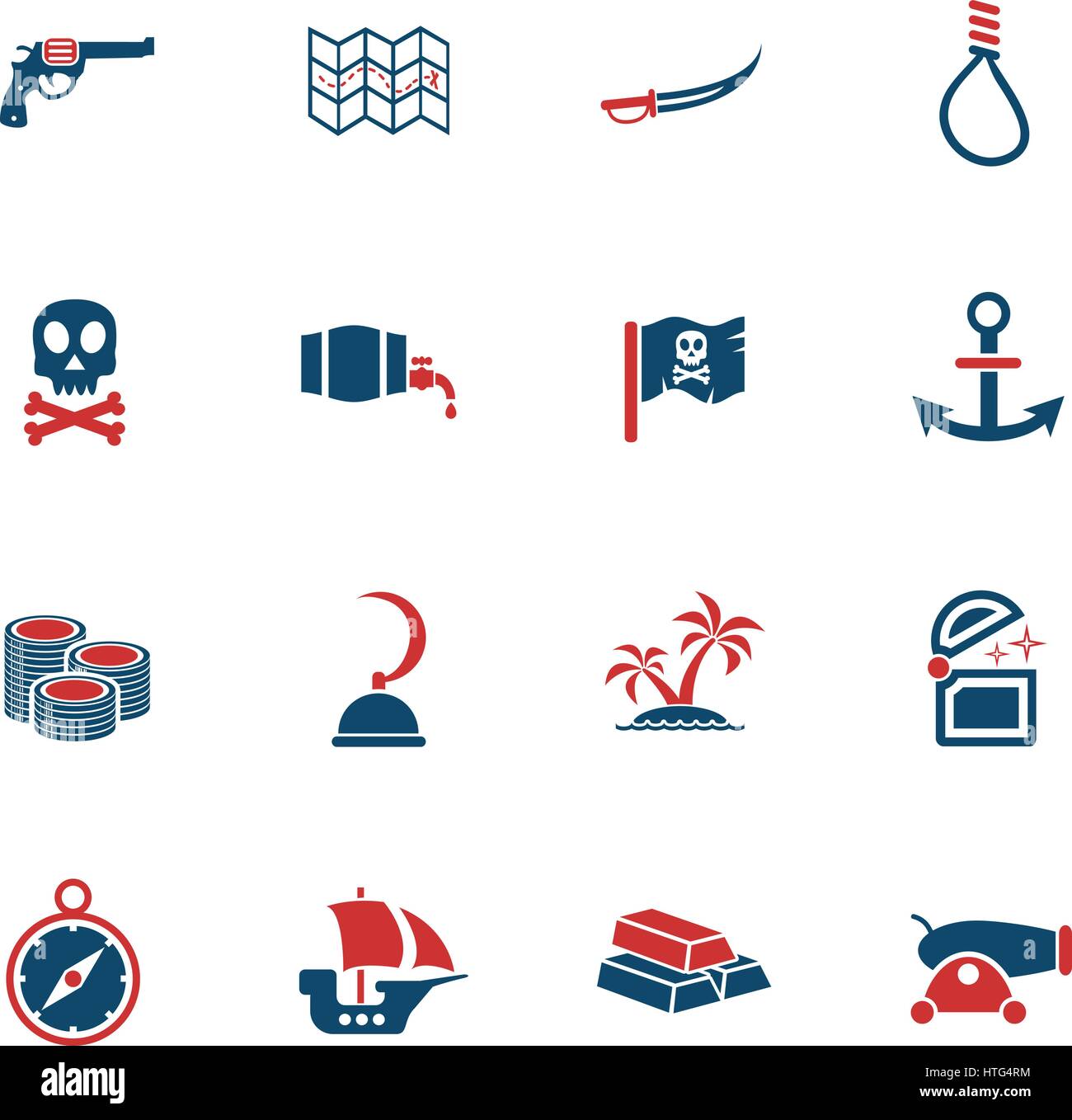 pirates web icons for user interface design Stock Vector Image & Art ...