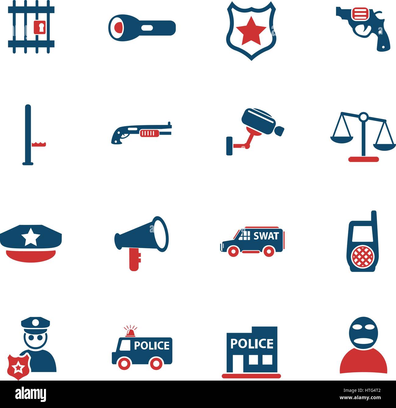 police web icons for user interface design Stock Vector Image & Art - Alamy