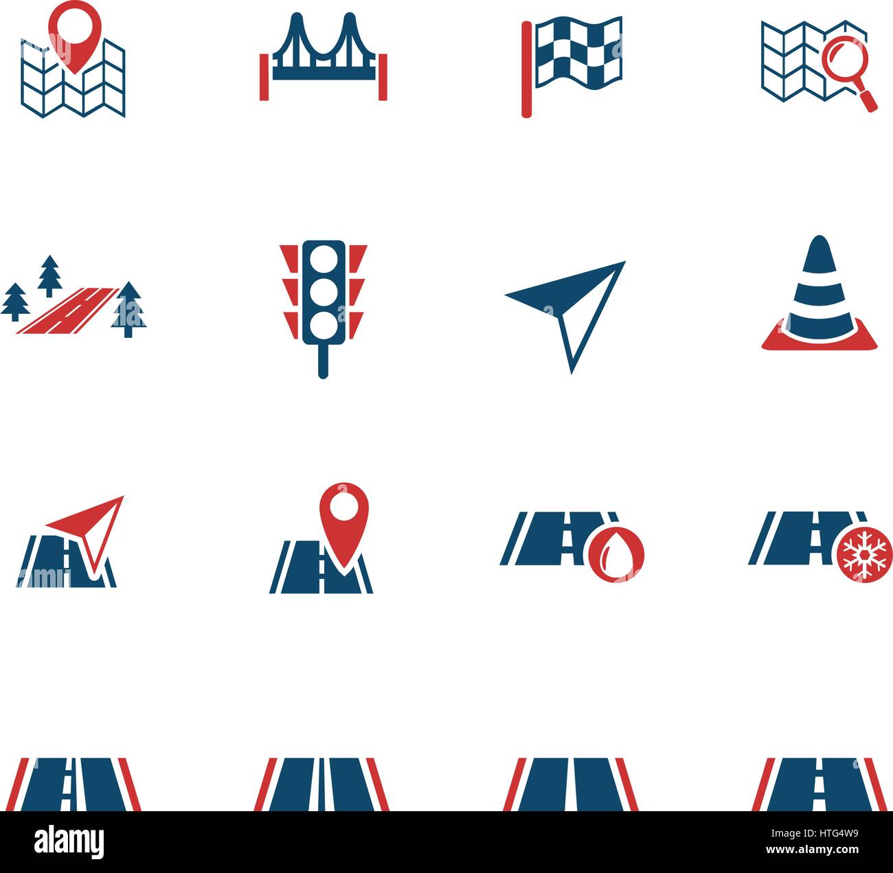 road sign web icons for user interface design Stock Vector Image & Art ...
