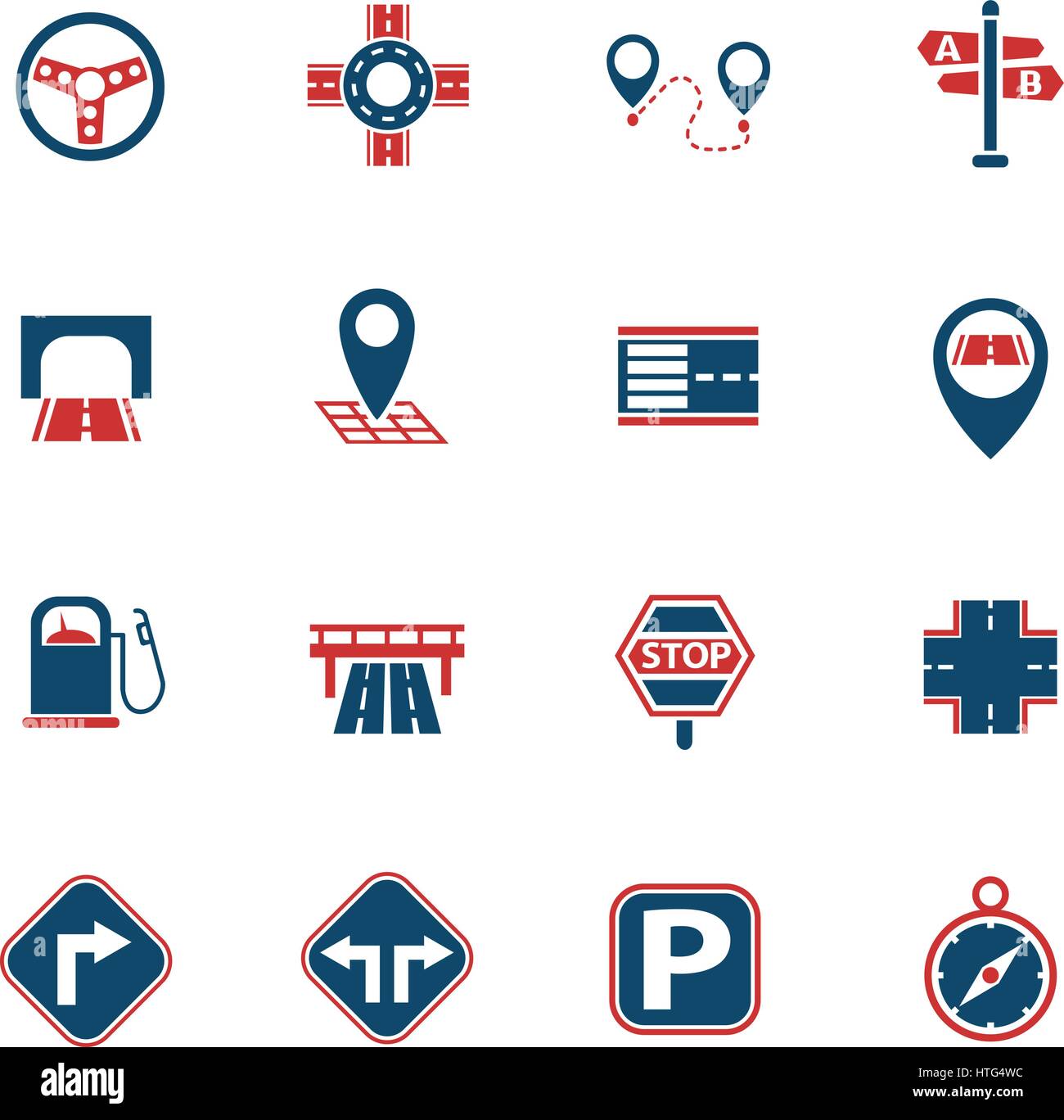 road sign web icons for user interface design Stock Vector Image & Art ...