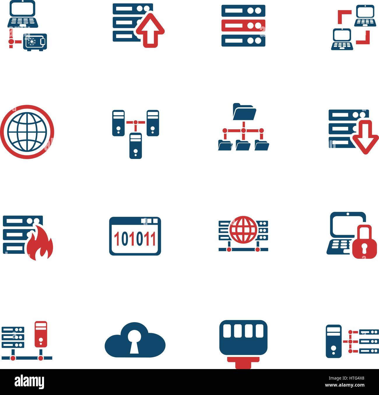 server web icons for user interface design Stock Vector Image & Art - Alamy