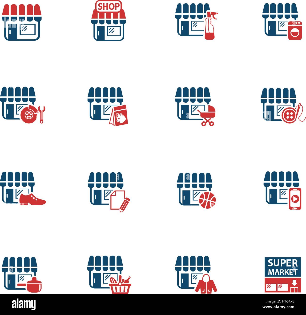 shop web icons for user interface design Stock Vector Image & Art - Alamy