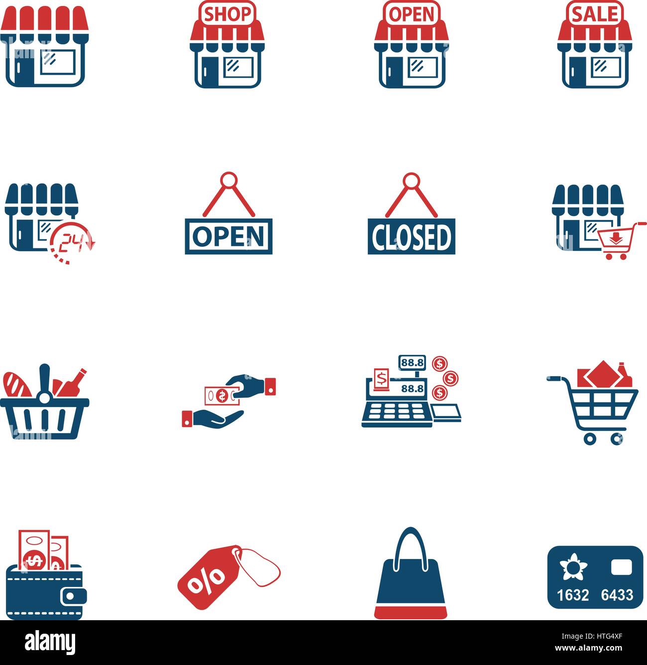 shop web icons for user interface design Stock Vector Image & Art - Alamy